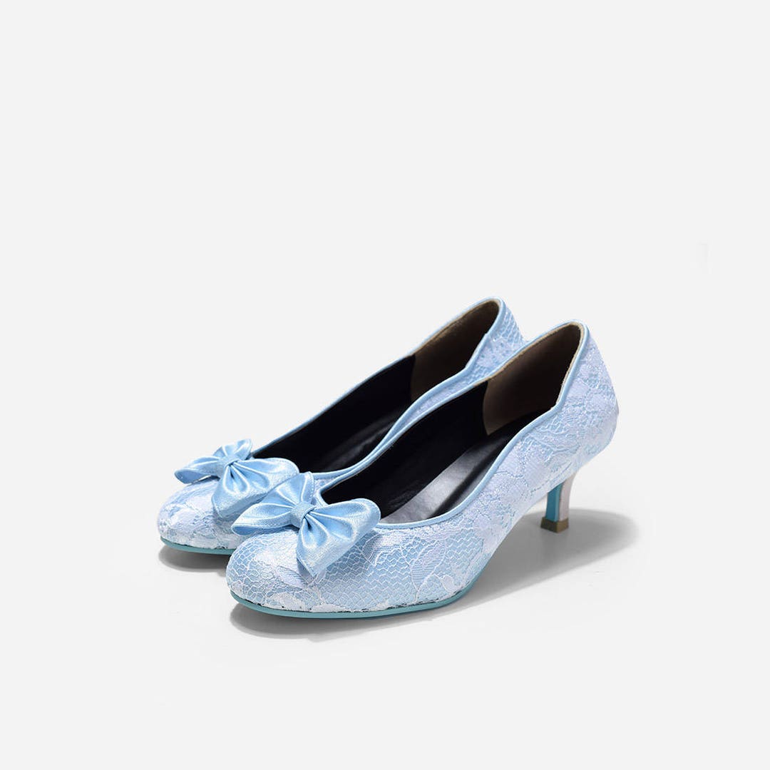 Cranberry Skyfall Baby Blue Lace Pumps, Custom Made Powder Blue Lace ...
