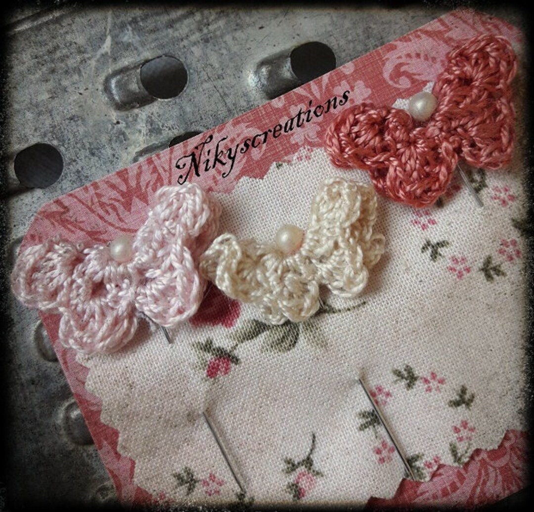 Spring Crochet Pins Set - Etsy