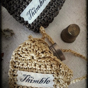 Crochet Thimble Heart Case - Etsy
