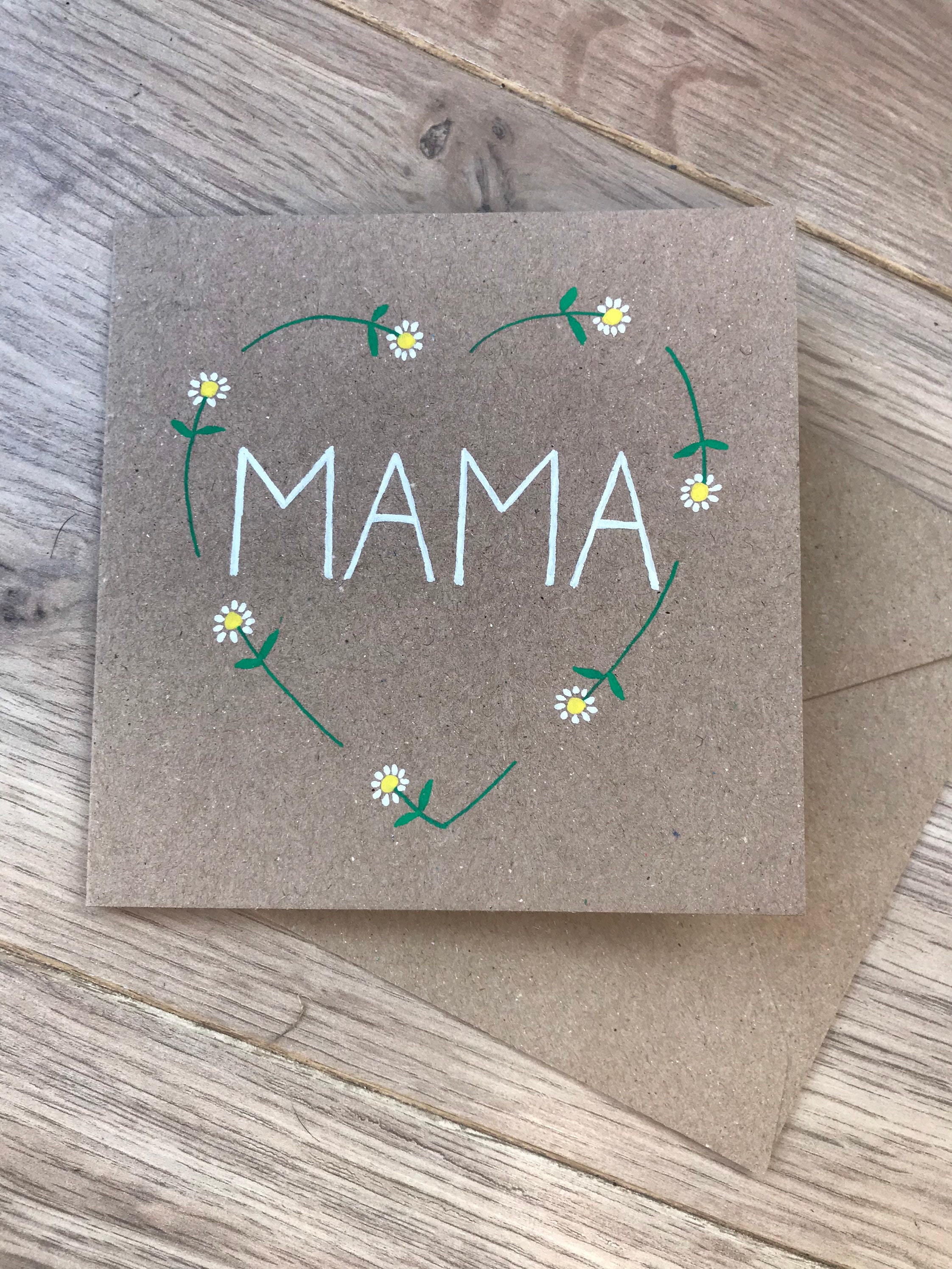 Daisy Mum Card Daisy Mothers Day Card Mum Card Mummy | Etsy