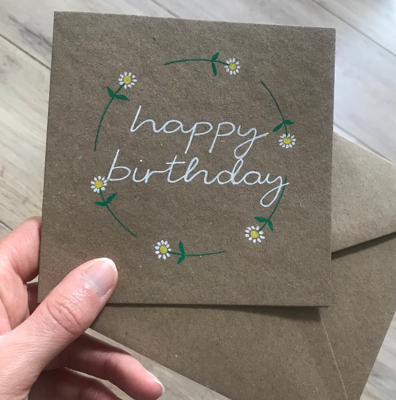 Daisy Birthday Card - Daisy Card - Birthday Card - Personalised ...