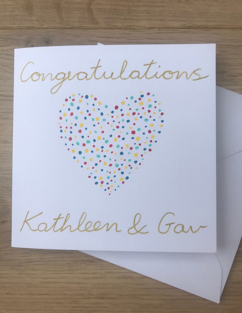 Personalised Wedding Card - Personalised Engagement Card ...