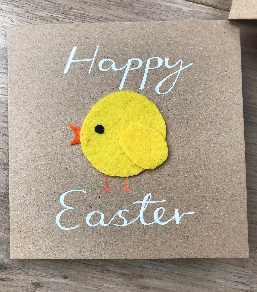 Easter Chick Card - Happy Easter Card - Chick Card - Easter Greetings ...