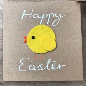 Easter Chick Card - Happy Easter Card - Chick Card - Easter Greetings ...