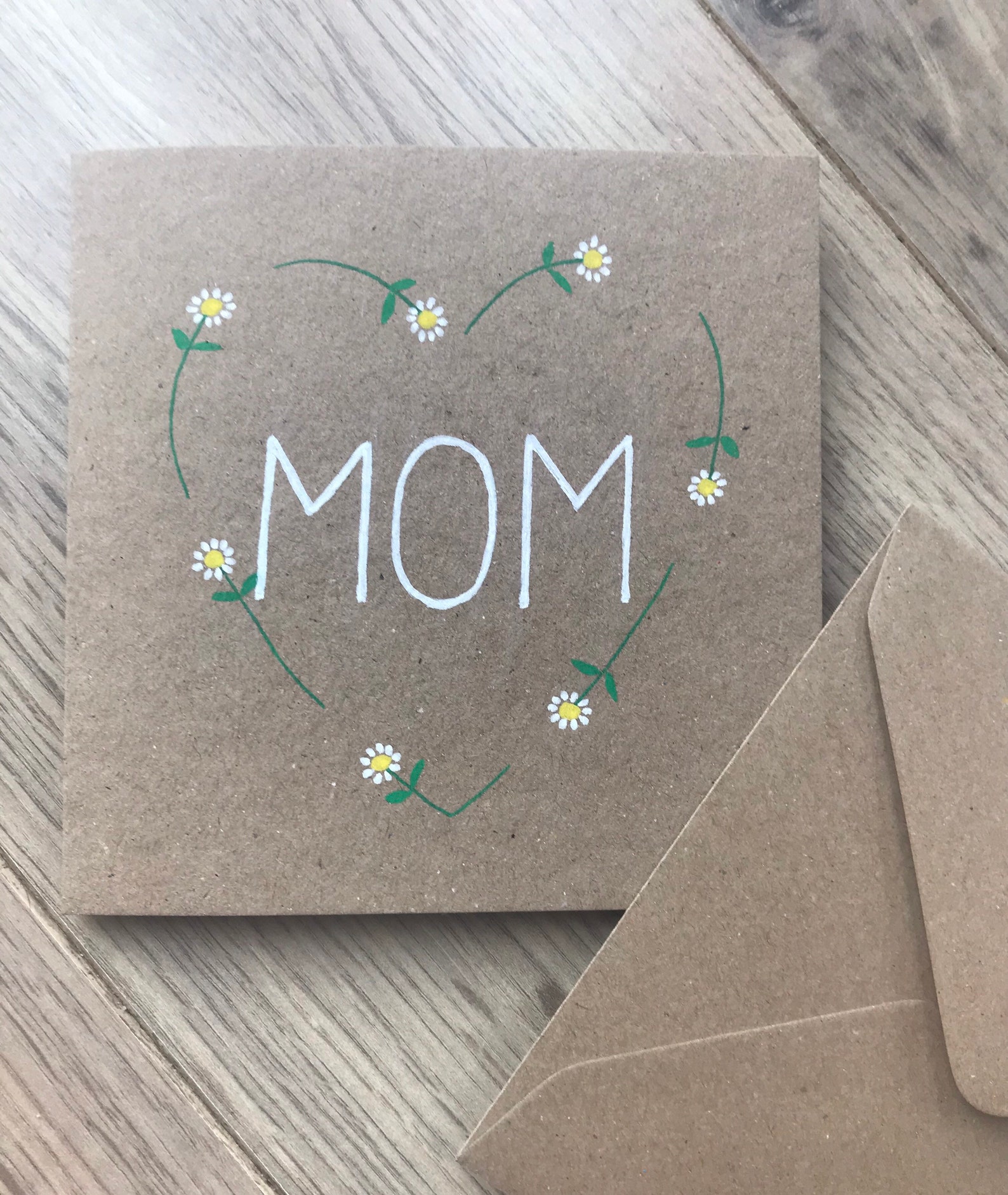 Daisy Mum Card Daisy Mothers Day Card Mum Card Mummy | Etsy