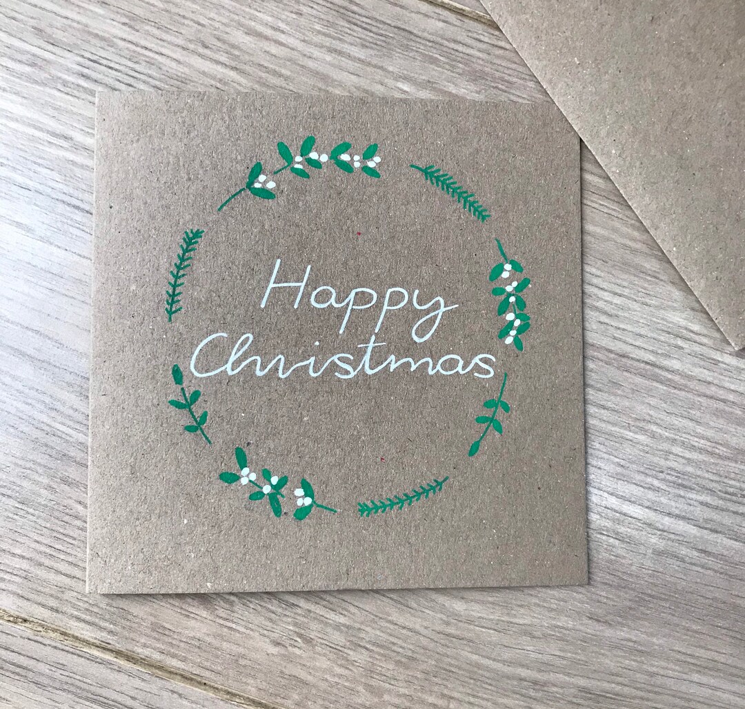 Mistletoe Card Mistletoe Christmas Card Personalised Christmas Card ...