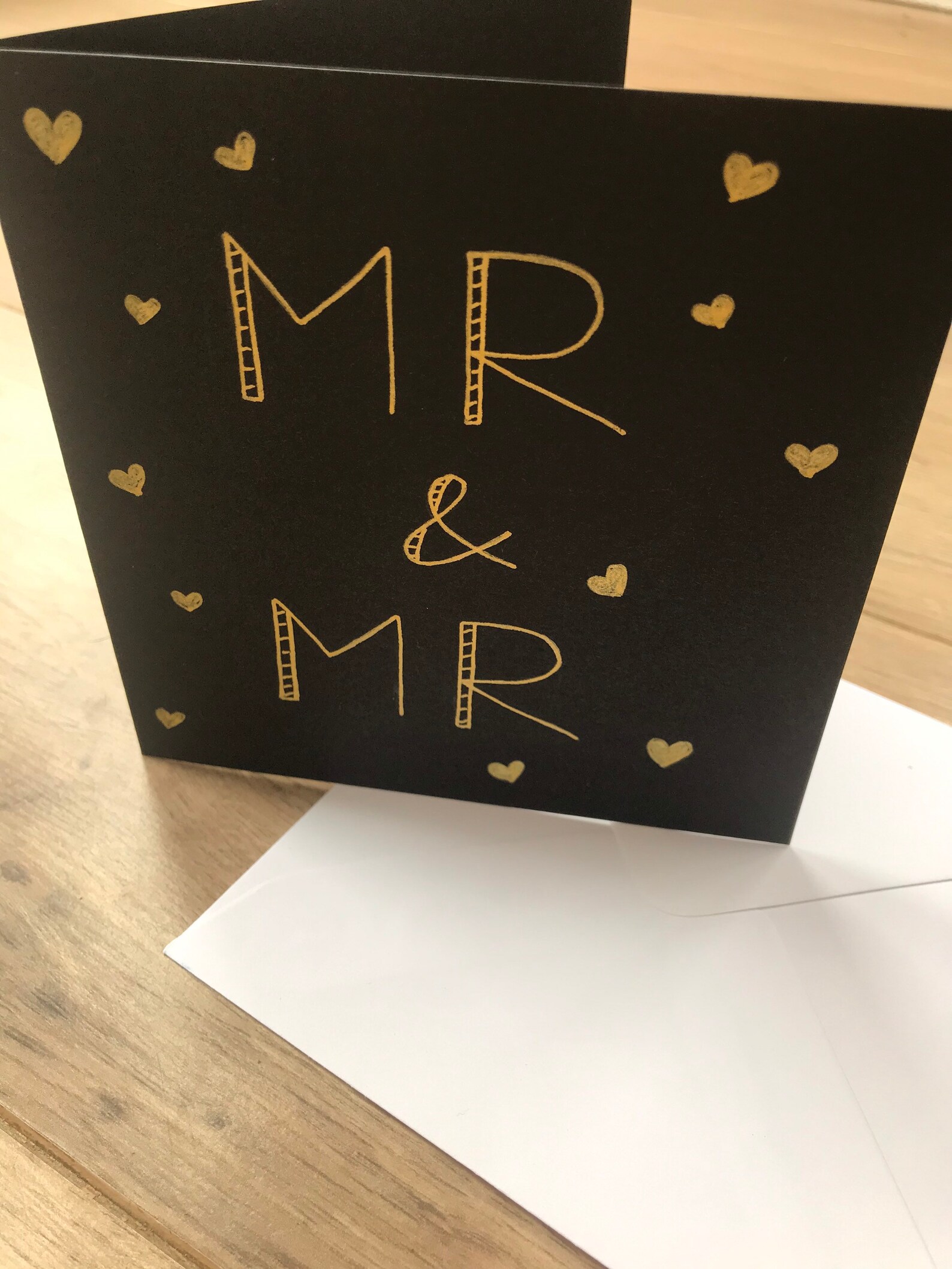 Mr and Mr Card Wedding Card Personalised Card Male | Etsy