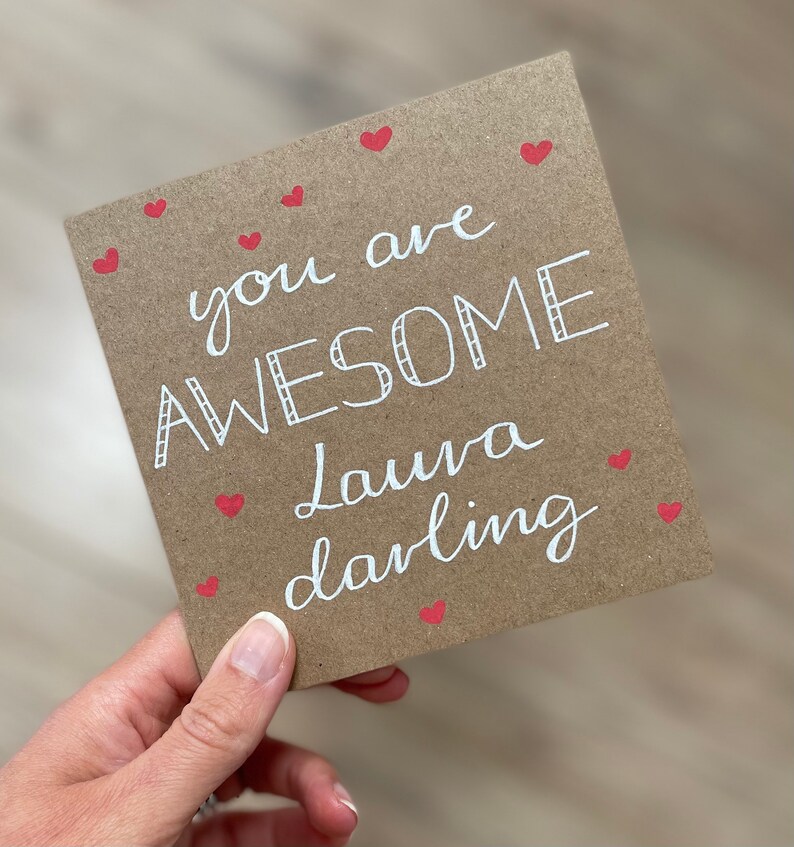 You Are Awesome Card Awesome Card Valentines Day Card - Etsy