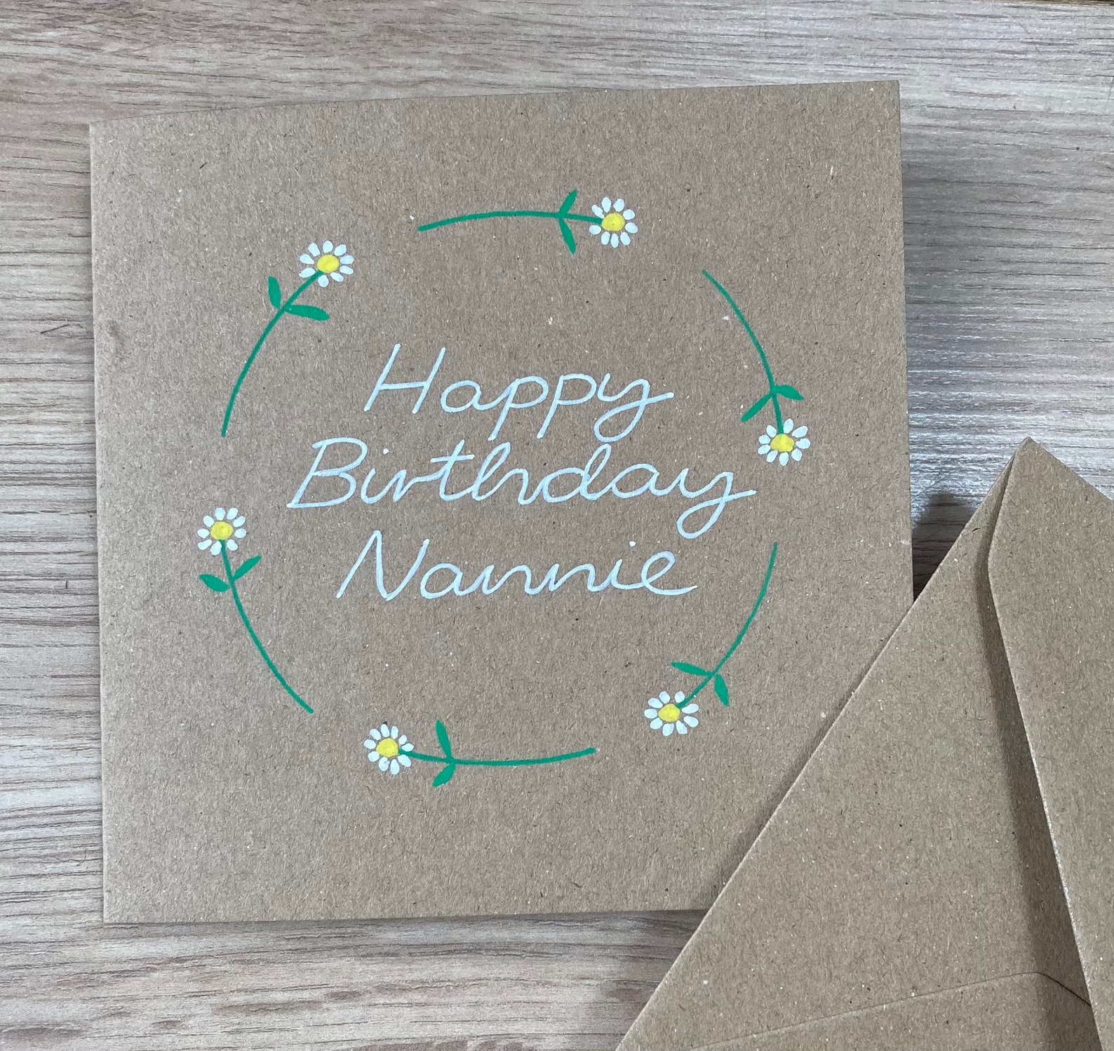 Daisy Birthday Card - Daisy Card - Birthday Card - Personalised ...