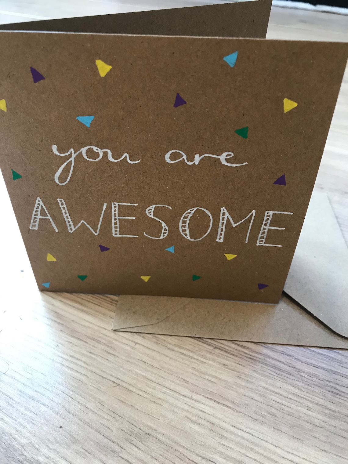You are awesome card awesome card confetti card well | Etsy