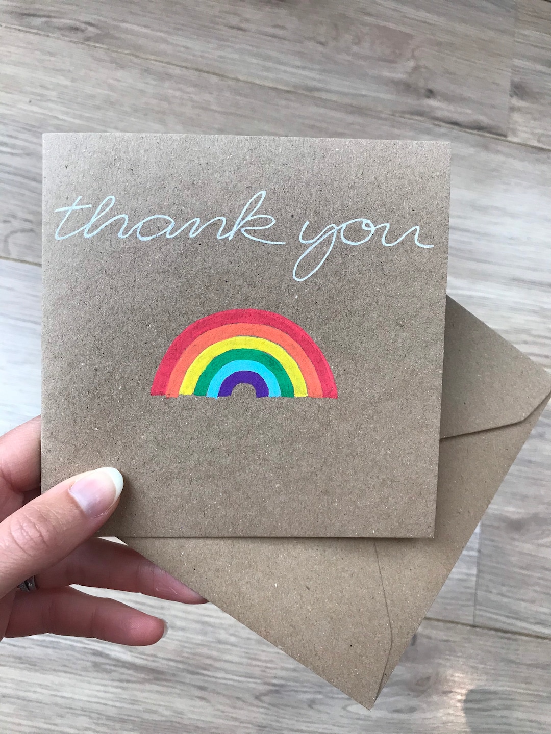 Rainbow Thank You Card - Rainbow Card - Thank You Card - General Card ...