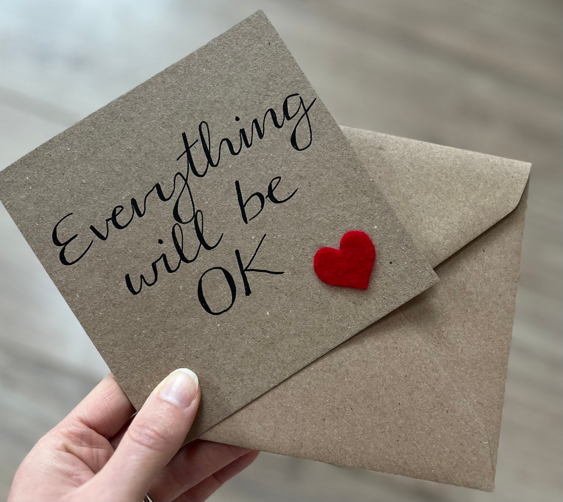 Everything Will Be Ok Card - It Will Be Ok - Positivity Card ...