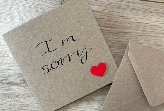 Im Sorry Card Sorry Card Apology Card Sympathy Card | Etsy