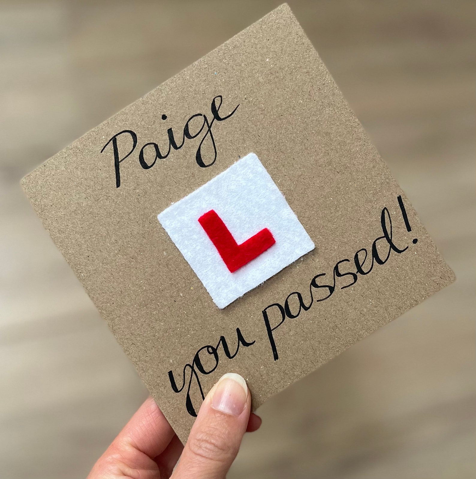 Driving Test Congratulations - Driving Test Pass Card - Well Done for ...