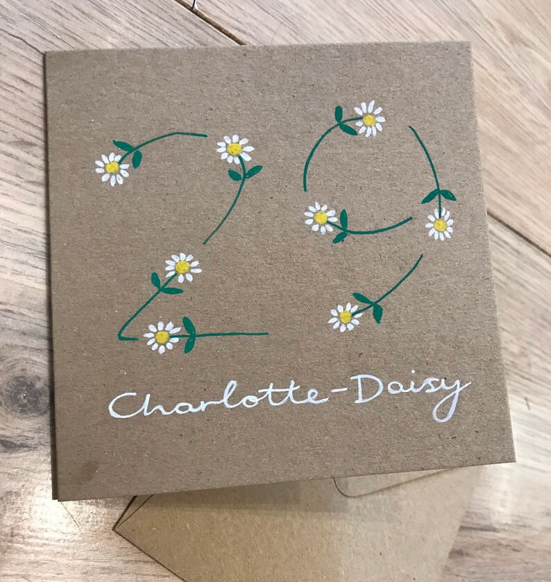 Daisy Birthday Card 18th 21st 30th 40th 50th 60th - Etsy