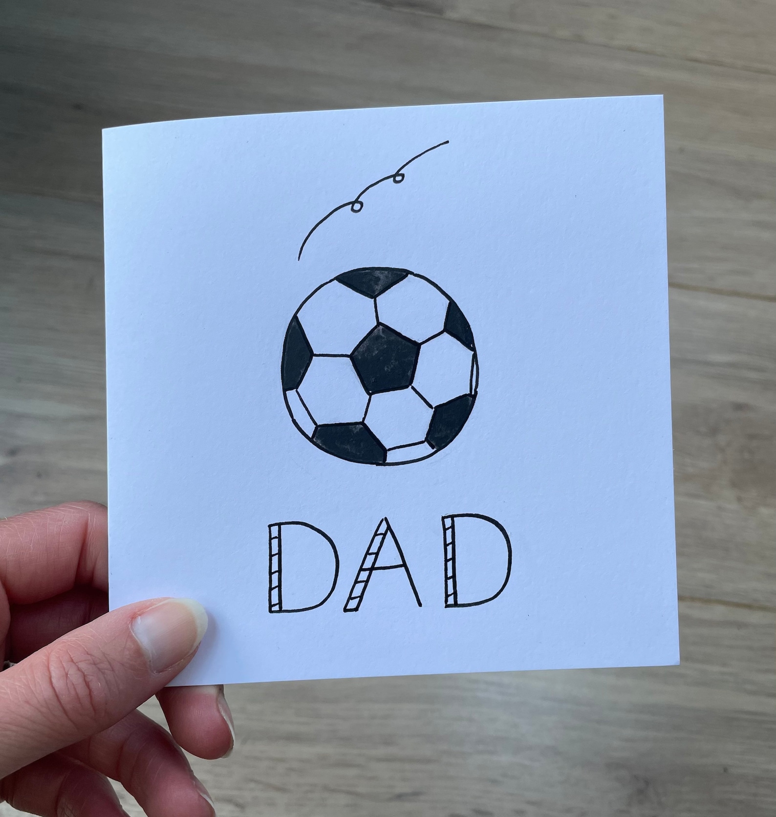 Football fathers day card fathers day card happy fathers | Etsy