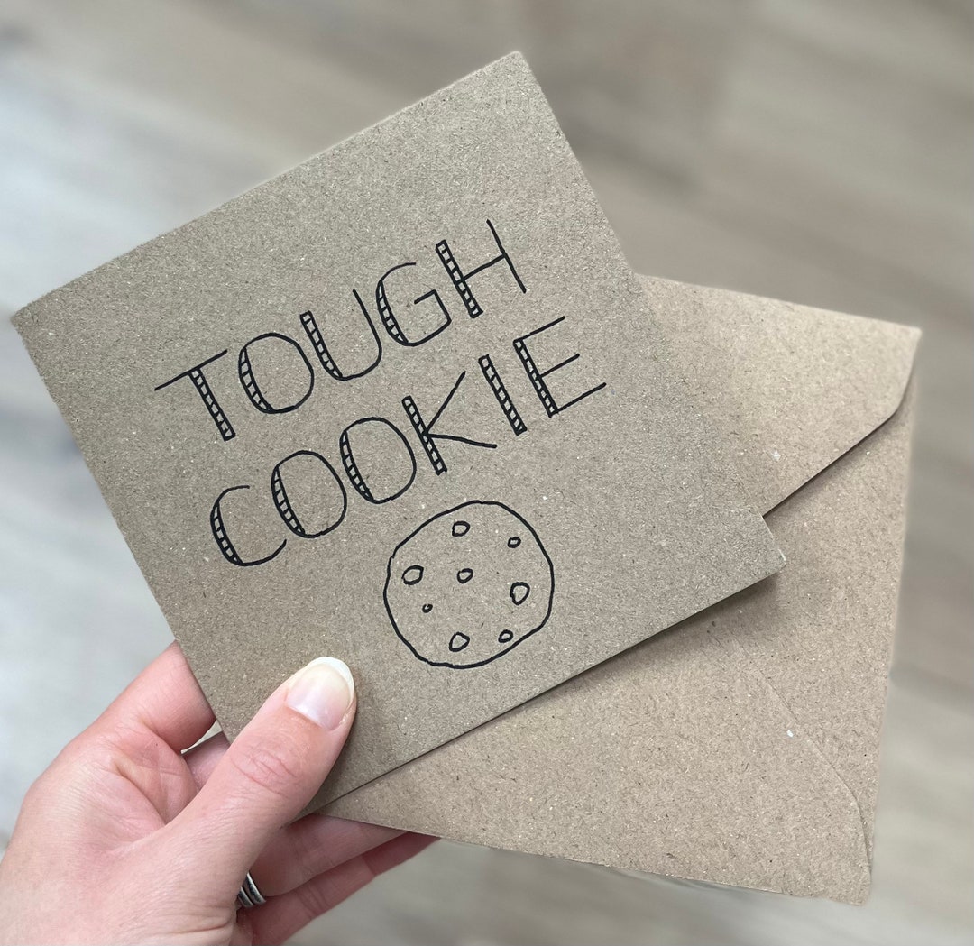 Tough Cookie Card - Get Well Soon Card - Feel Better Card - Stay Strong ...
