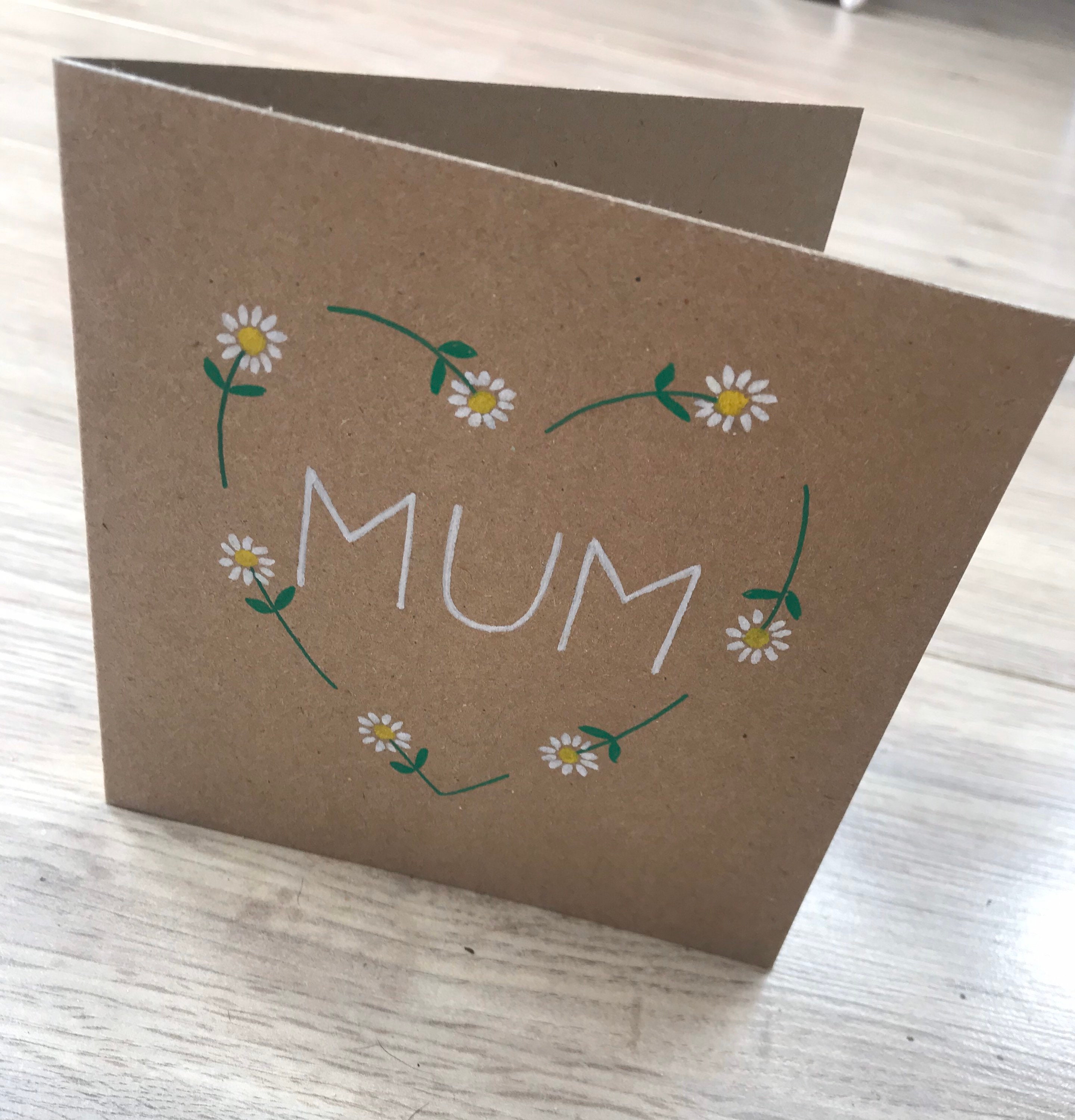 Daisy Mum Card Daisy Mothers Day Card Mum Card Mummy | Etsy