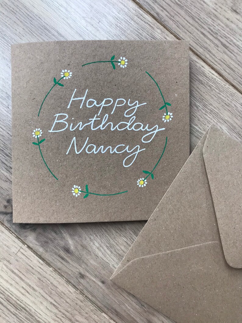 Daisy Birthday Card Daisy Card Birthday Card - Etsy