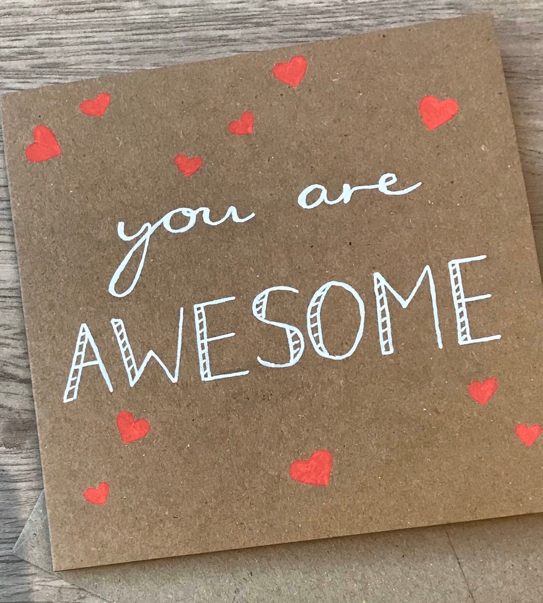 You Are Awesome Card - Awesome Card - Valentines Day Card - Valentines ...