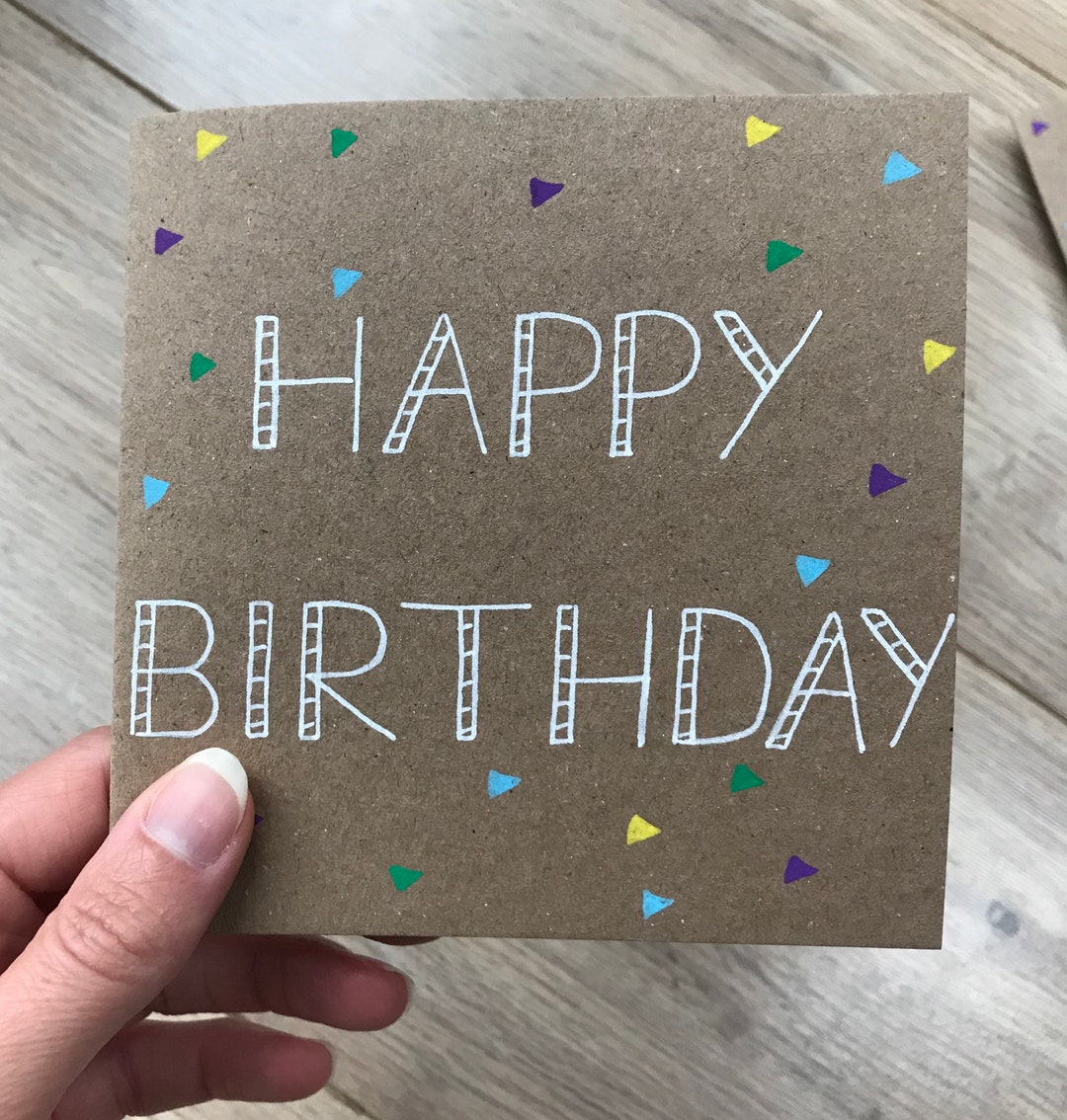 Confetti Birthday Card - Birthday Card - Happy Birthday - Birthday ...