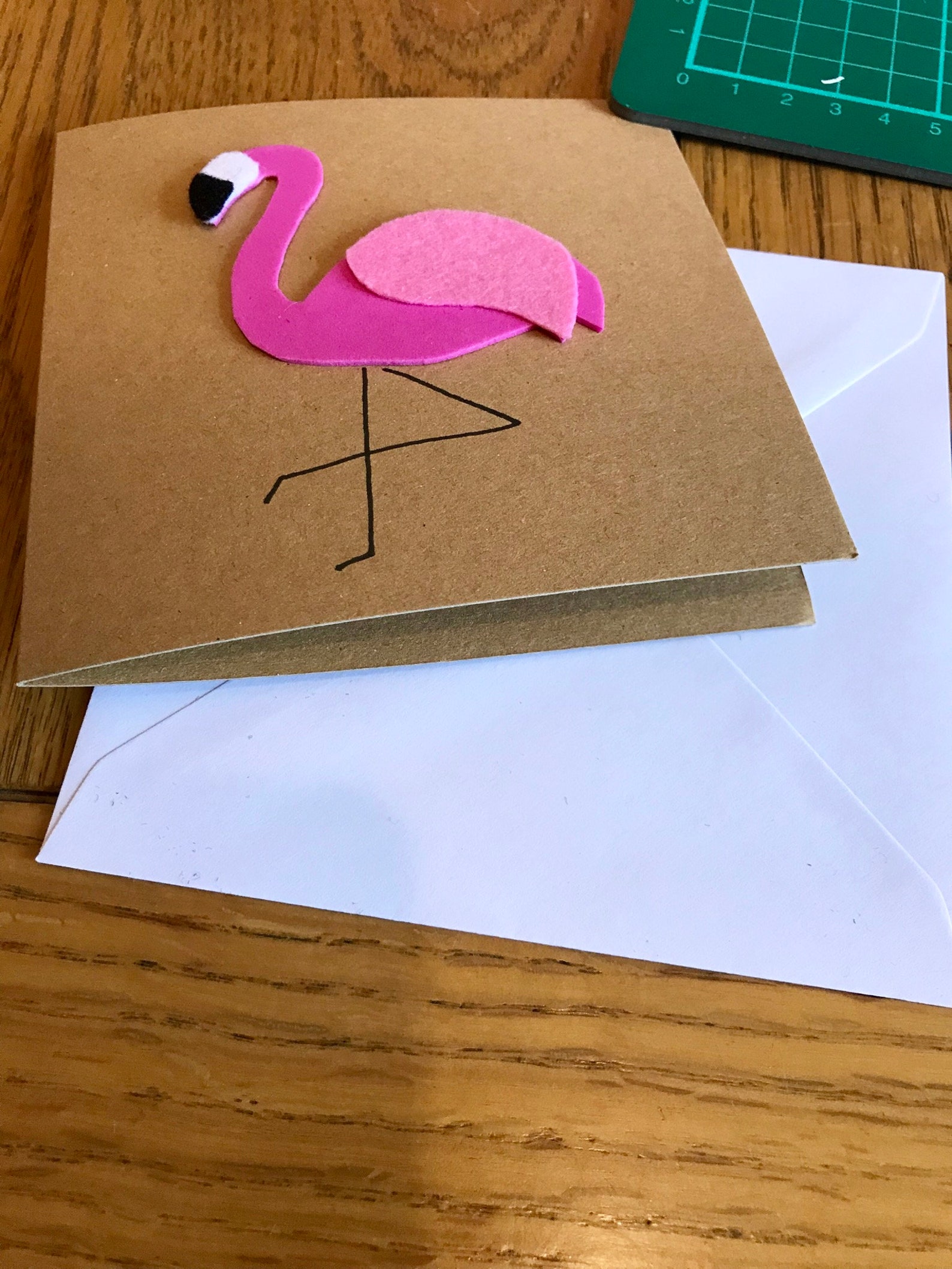 Flamingo Card Flamingo Birthday Card Childrens Birthday | Etsy