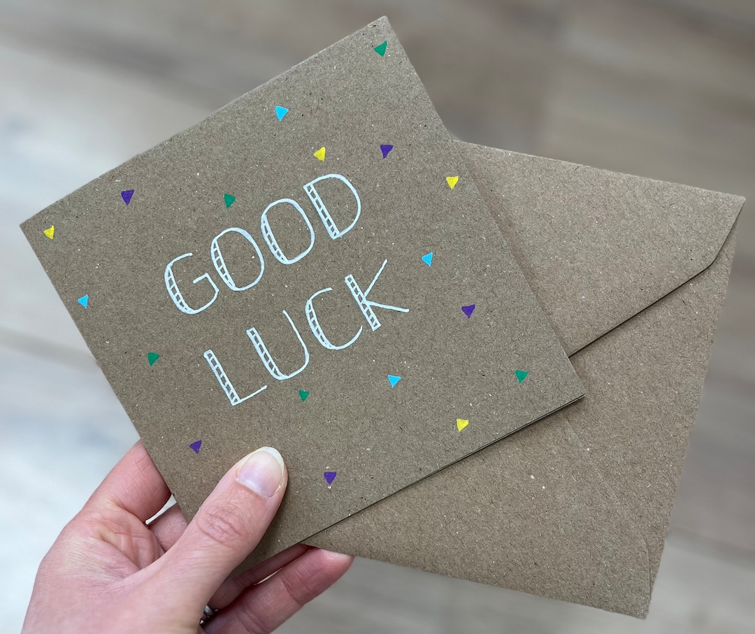Good Luck Card - Personalised Good Luck Card - New Job Card ...
