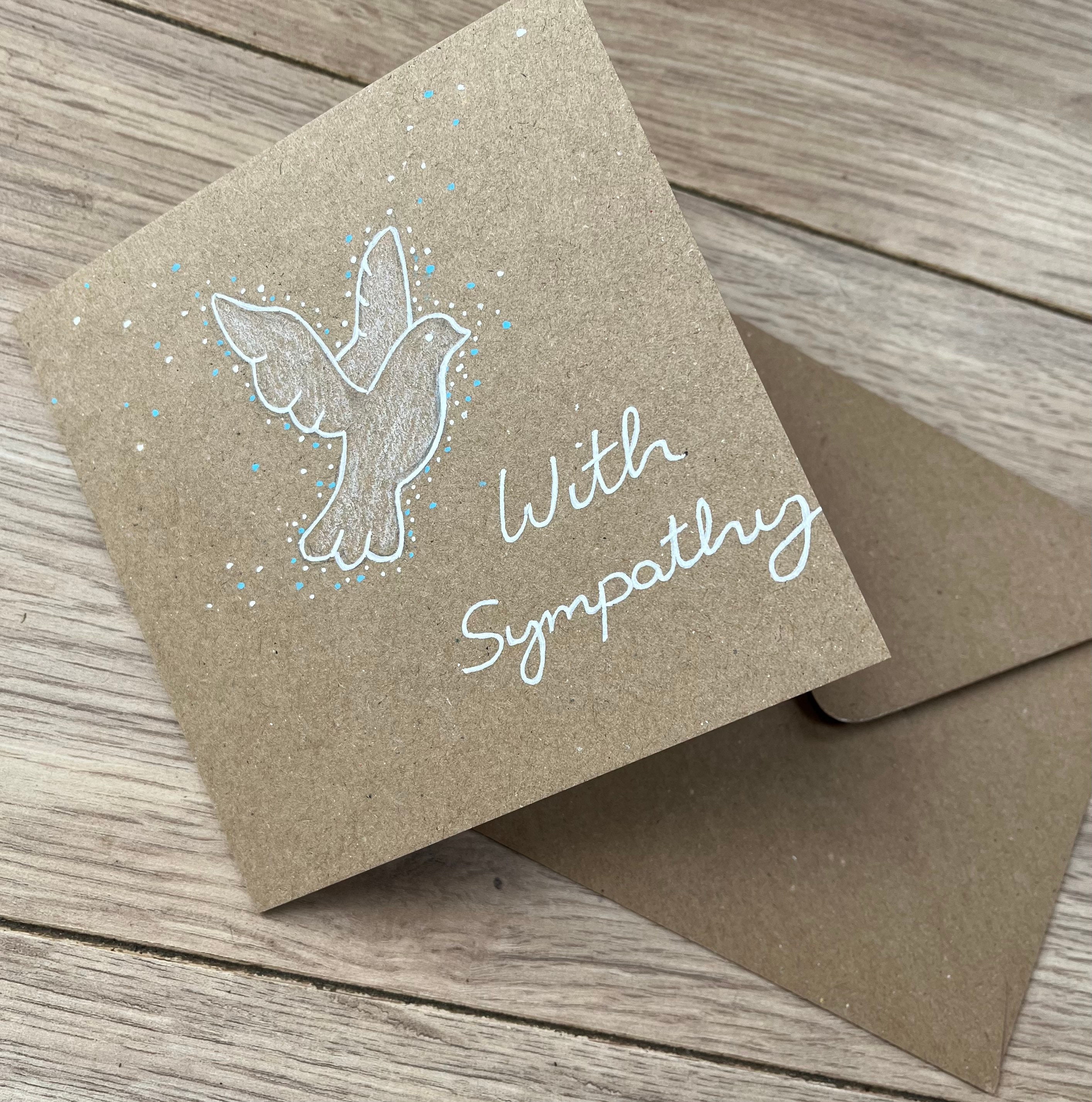 Dove Sympathy Card - Sympathy Card - Condolence Card - in Sympathy Card ...