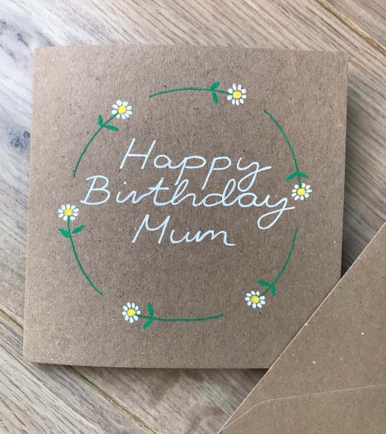 Daisy Birthday Card Daisy Card Birthday Card - Etsy