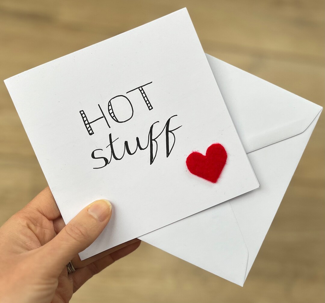 Hot Stuff Card Valentines Card Valentines Day Anniversary Card ...