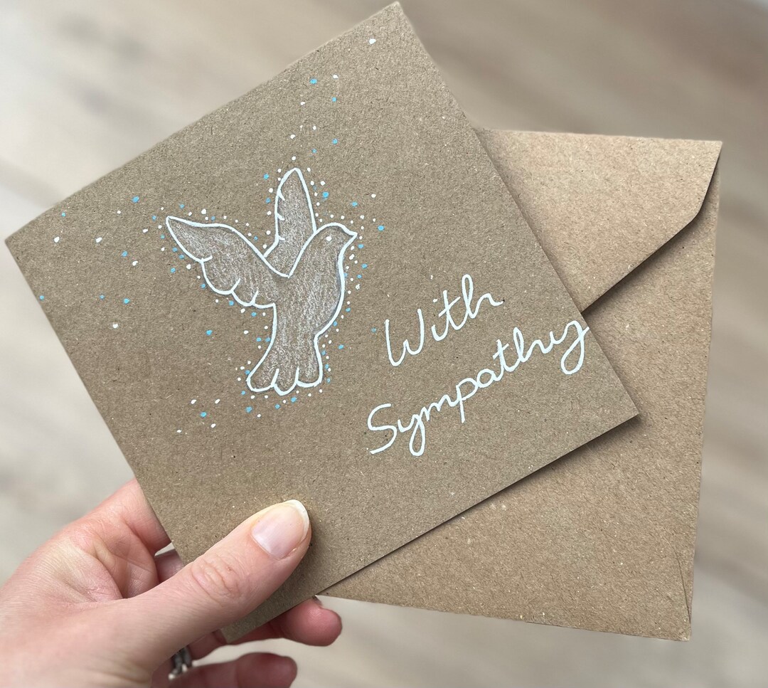 Dove Sympathy Card - Sympathy Card - Condolence Card - in Sympathy Card ...
