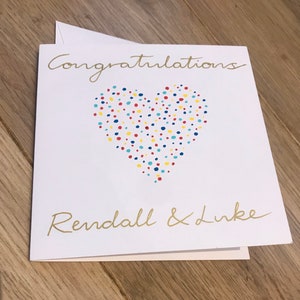 Personalised Wedding Card - Personalised Engagement Card ...