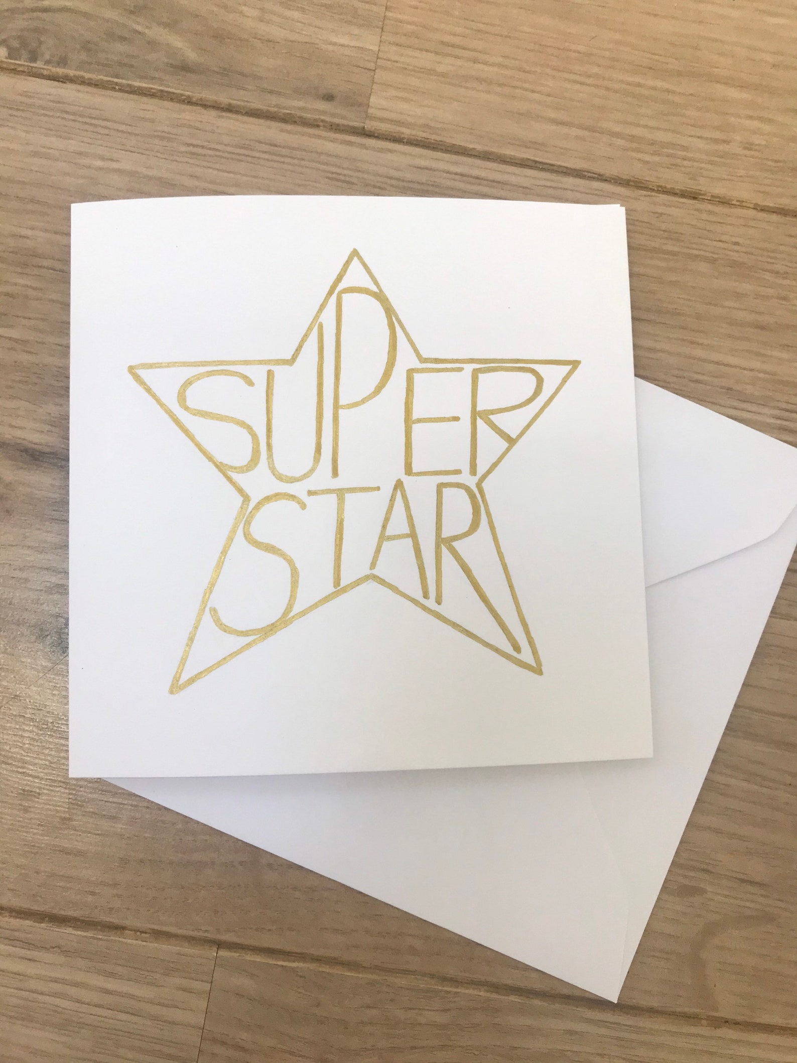 Superstar Card Super Star Well Done Card Great Job - Etsy
