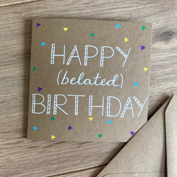 Happy Belated - Etsy