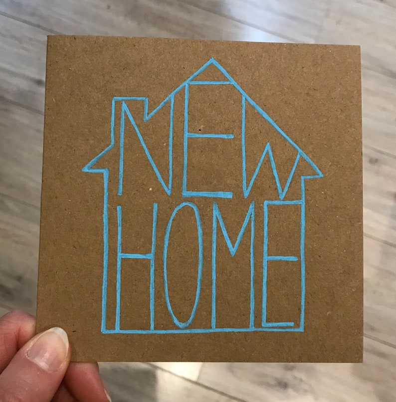 Personalised new home card framable new home card new home | Etsy