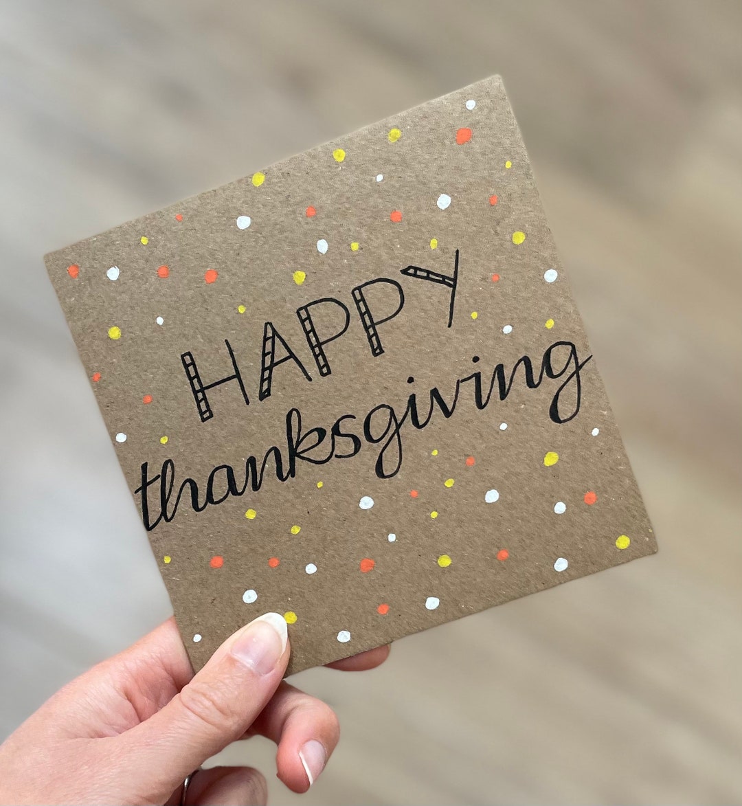 Happy Thanksgiving Card - Thanksgiving Card - Give Thanks Card ...