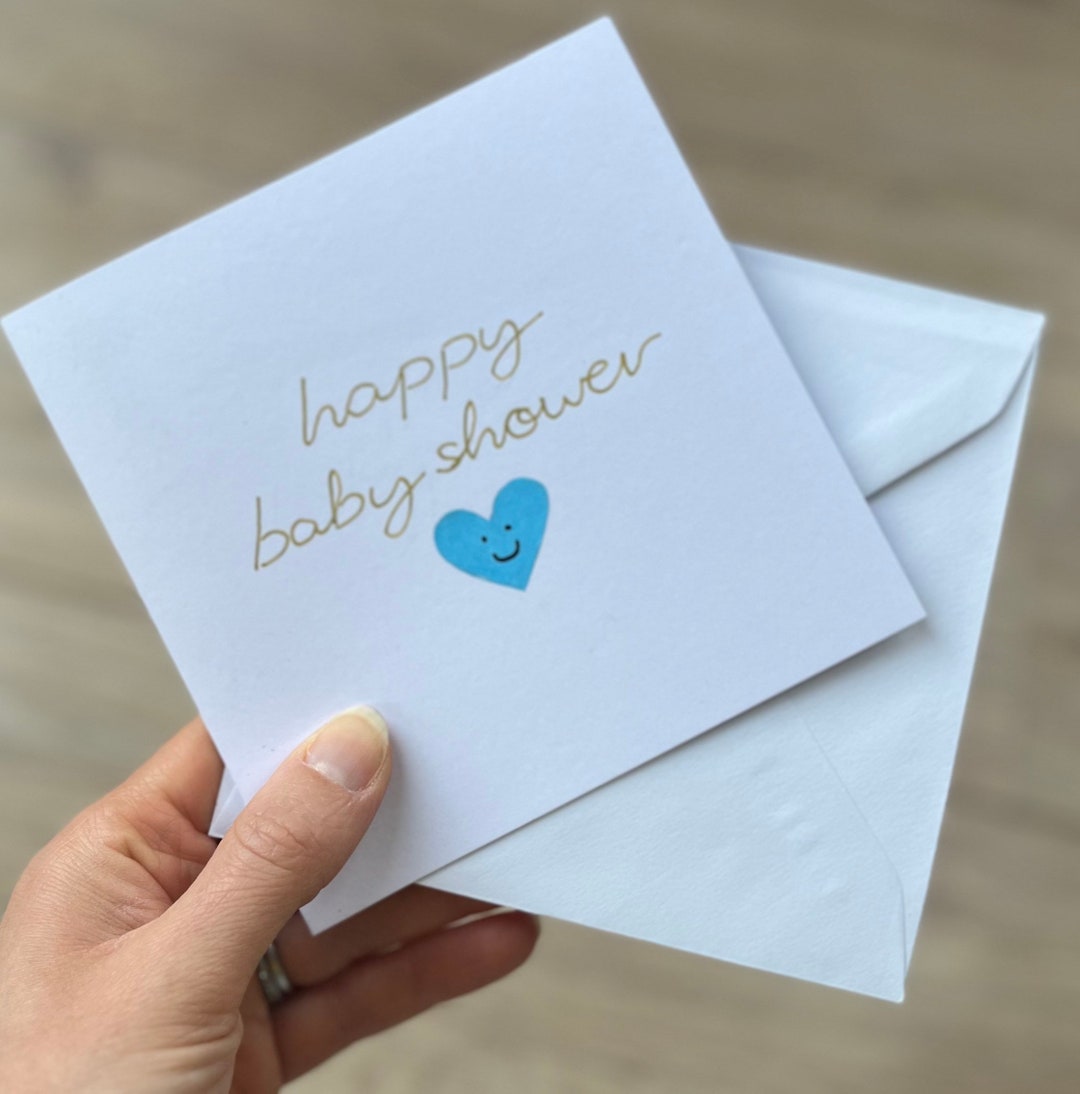 Baby Shower Card - Happy Baby Shower - Personalised Baby Shower Card ...