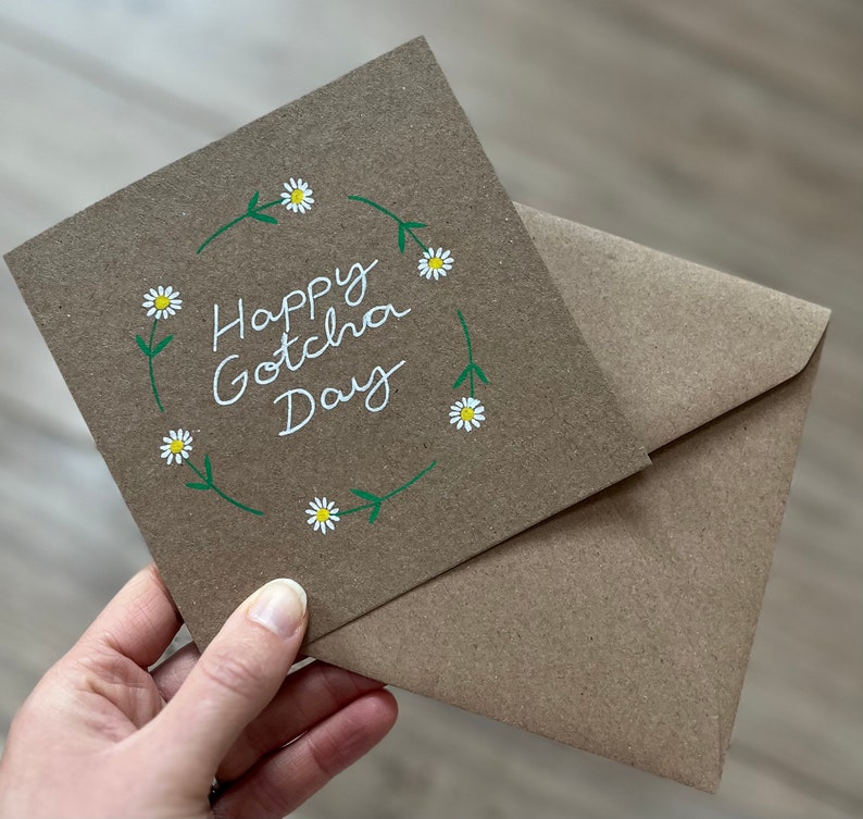 Daisy Gotcha Day Card Happy Gotcha Day Card Happy Adoption - Etsy