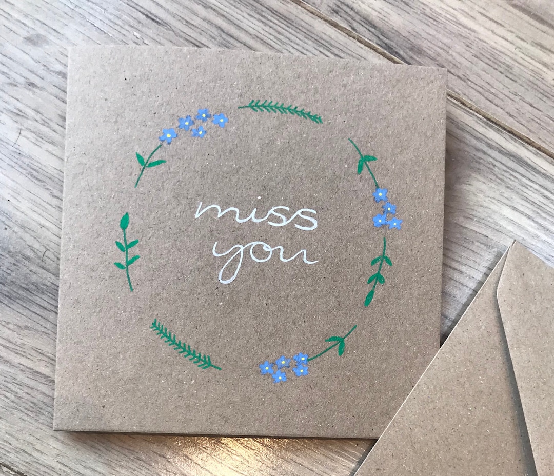 Forget Me Not Card - Miss You Card - Forget Me Not Miss You Card - Send ...