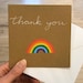 Pack of 3 Rainbow Thank You Cards - Thank You Cards - Rainbow Thank You ...