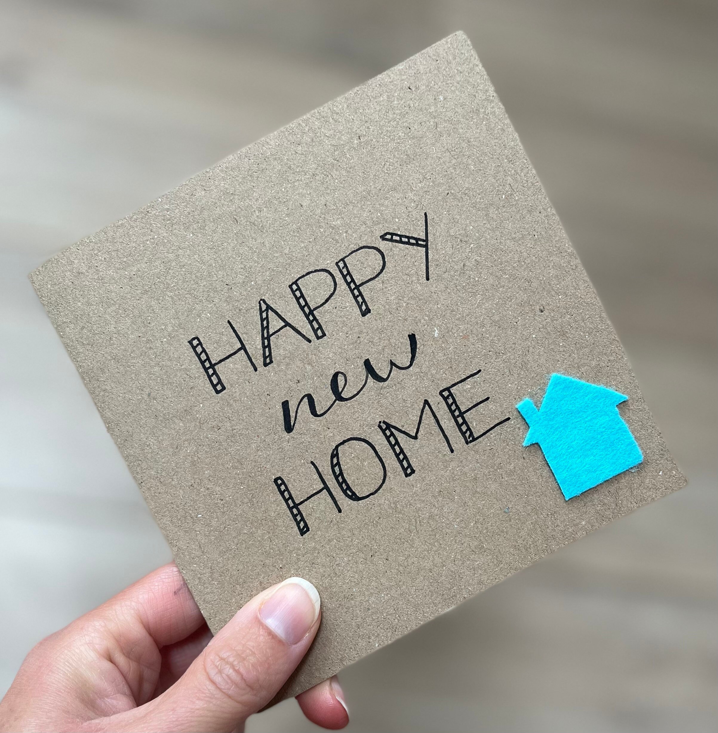 Happy New Home Card - New Home Card - New House Card - Moving Home Card ...