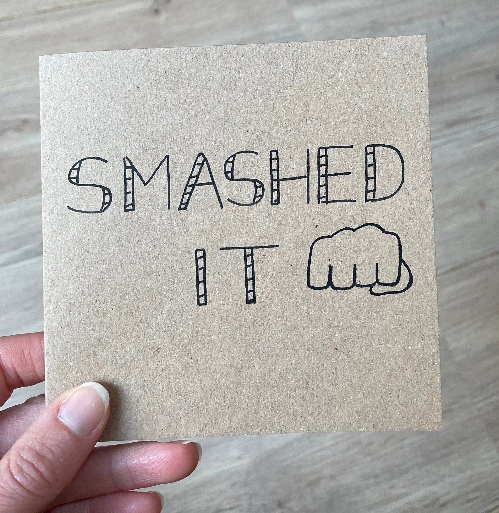 Smashed It Card Well Done Card Congratulations Card - Etsy
