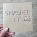 Smashed It Card Well Done Card Congratulations Card Great Job Card Fist ...