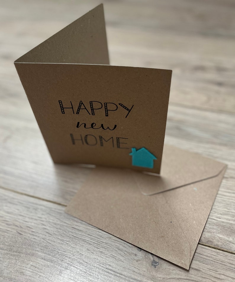 Happy New Home Card - New Home Card - New House Card - Moving Home Card ...