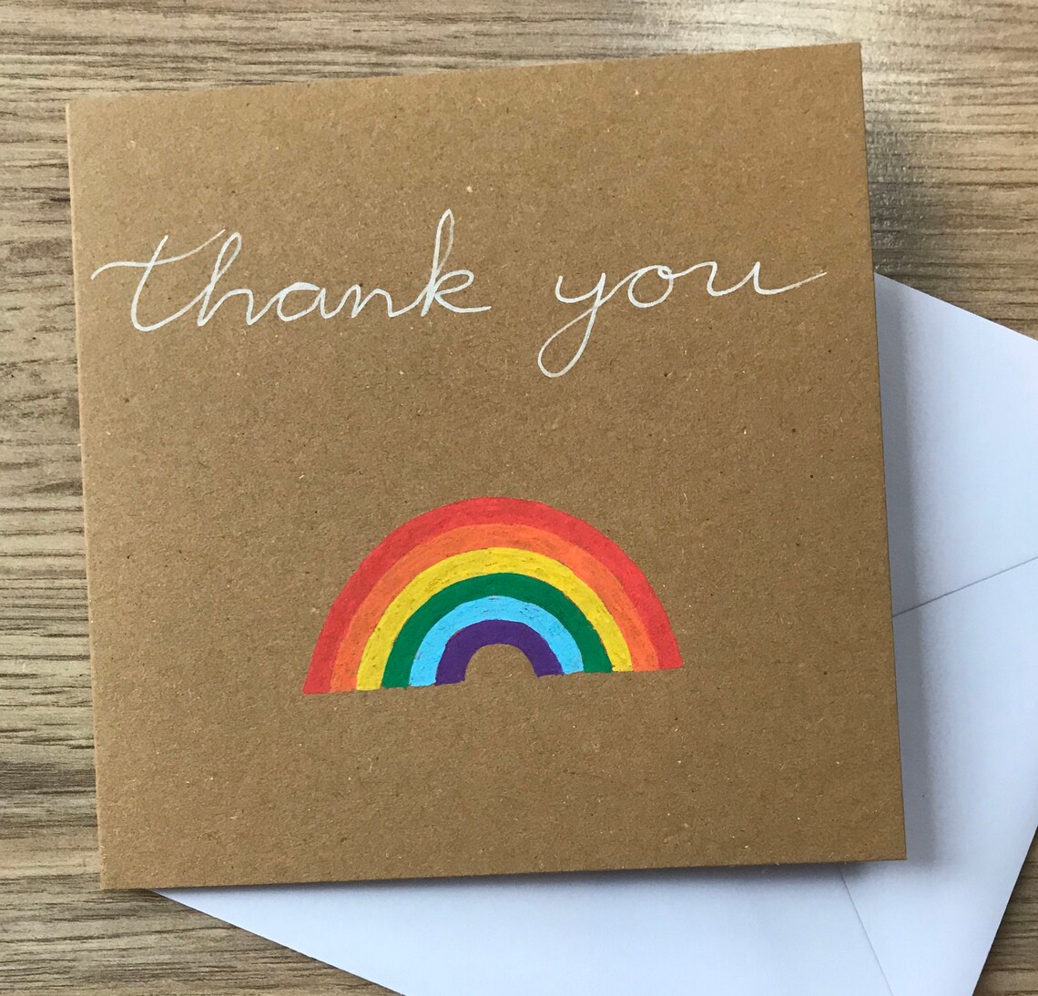 Pack of 3 Rainbow Thank You Cards - Thank You Cards - Rainbow Thank You ...