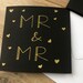Mr and Mr Card Wedding Card Personalised Card Male - Etsy
