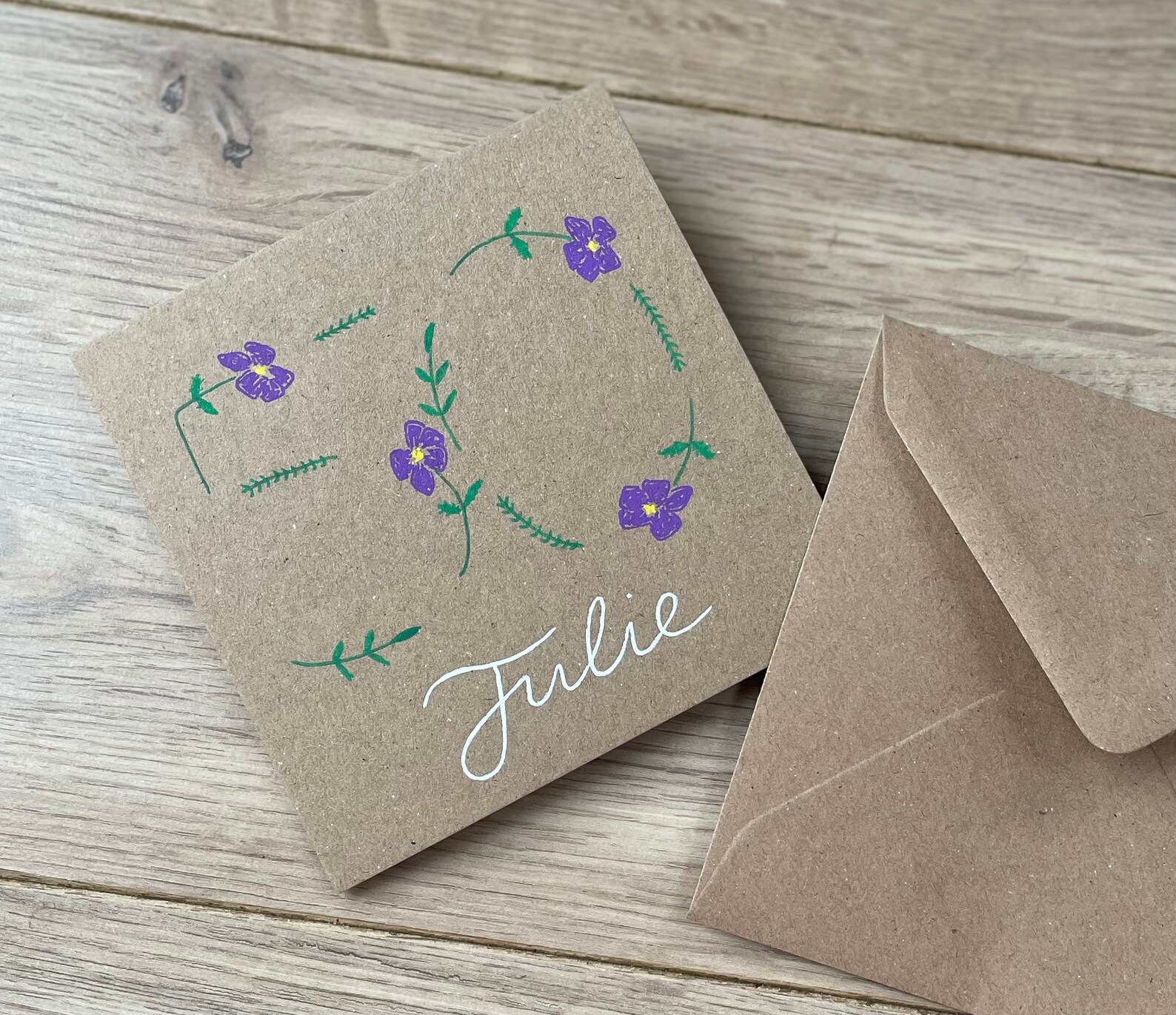 Violet Birthday Card - Violet Card - Birthday Card - Personalised ...