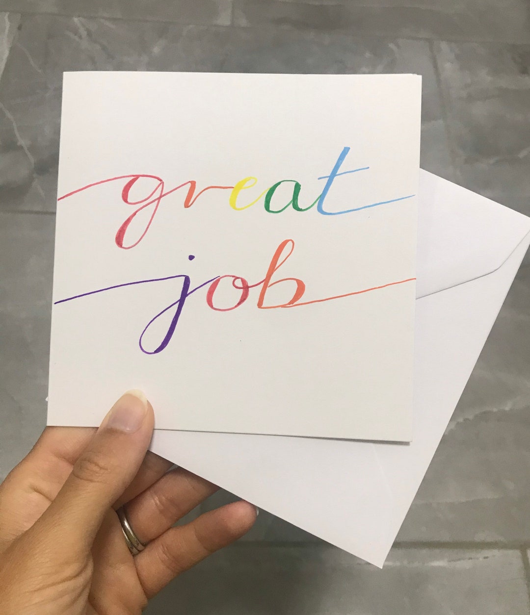 Great Job Card - Well Done Card - Congratulations Card - Positivity ...