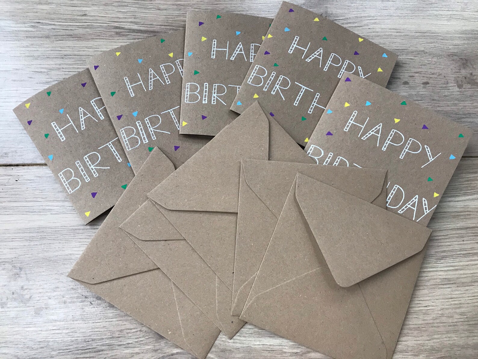 Pack of 5 Birthday Cards - Happy Birthday Cards - Pack of Birthday ...