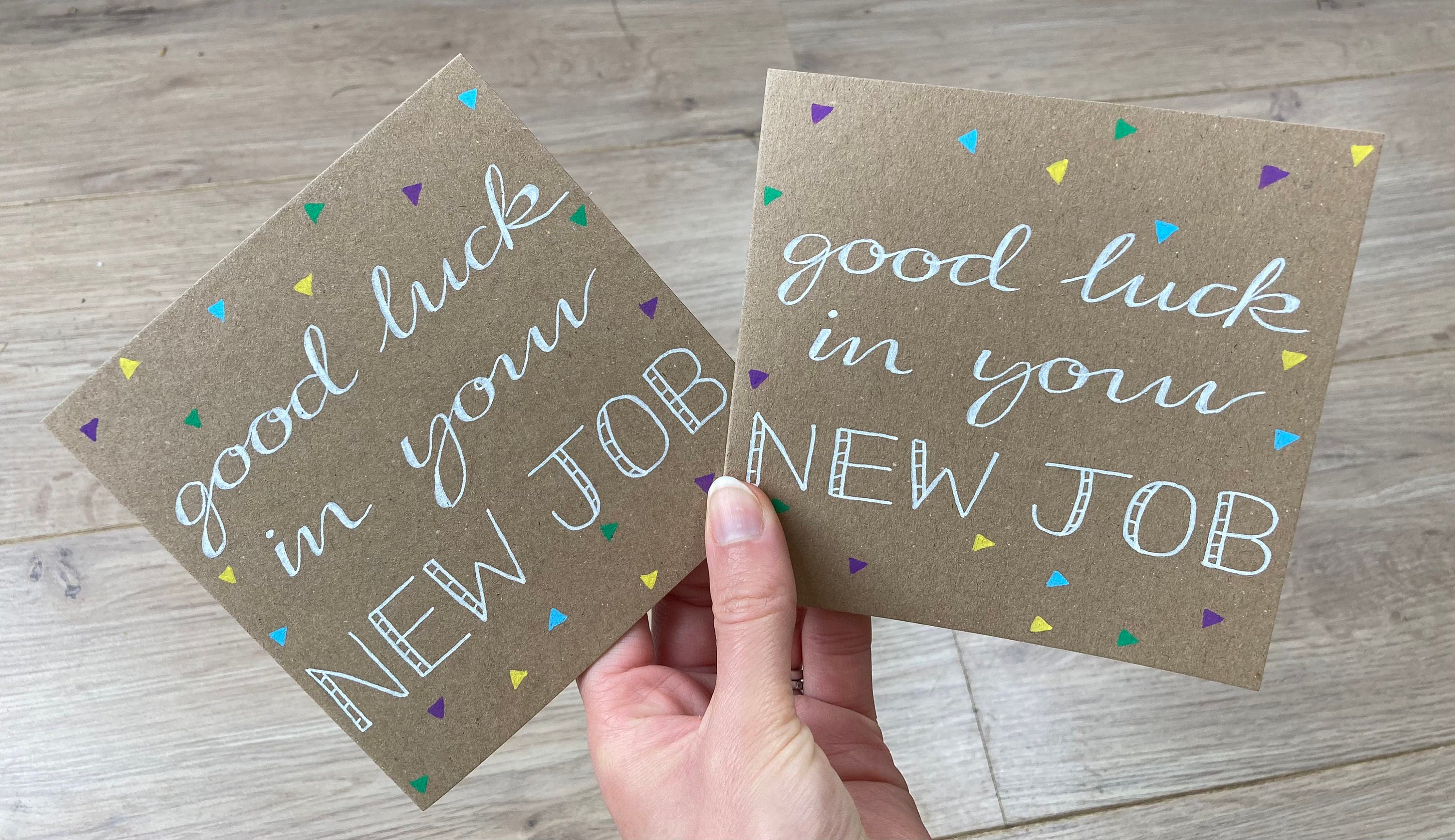 Good Luck in Your New Job New Job Card Well Done Card - Etsy